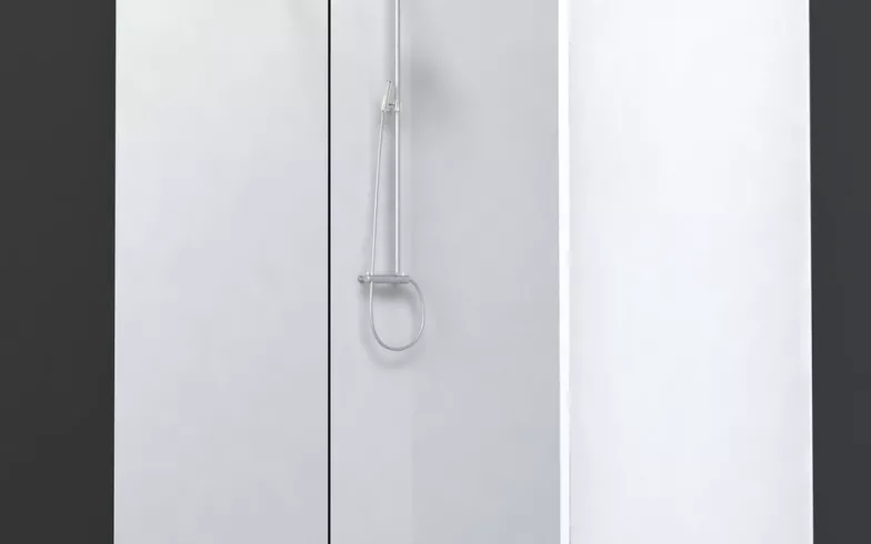 Van Marcke Collection Cosmo wand acryl D6mm 101x265cm wit mat | vanmarcke.com