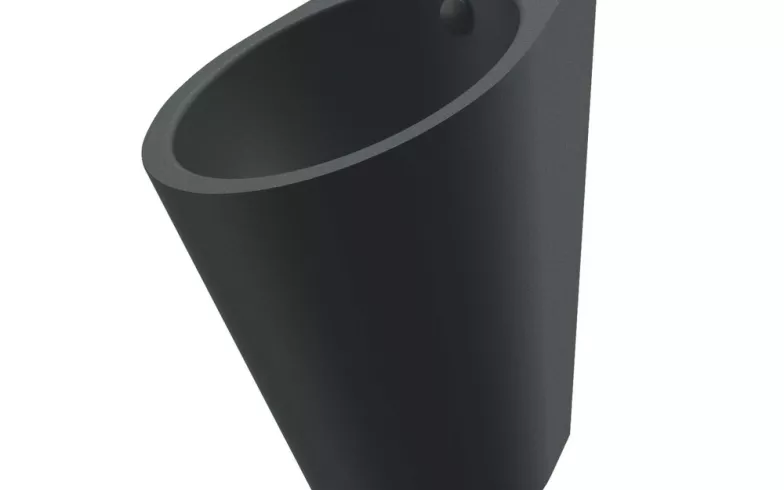 Delabie FINO urinoir zonder spoelrand wandmontage toevoer achter RVS ...