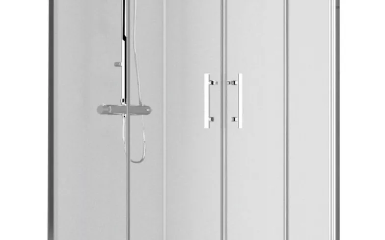 Van Marcke Vidrio douchecabine hoekinstap links 1000x800mm met 2 ...