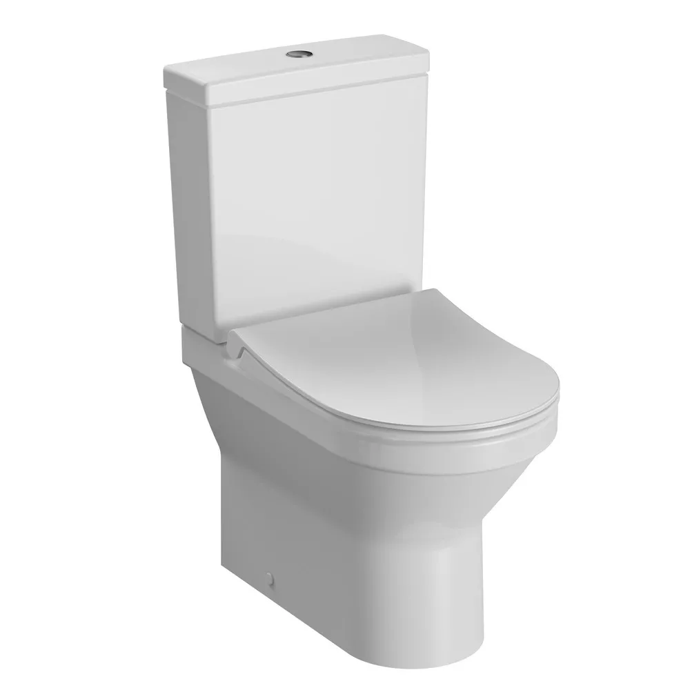 Van Marcke Origine Purcompact PACK staand toilet H-uitgang Softclose ...